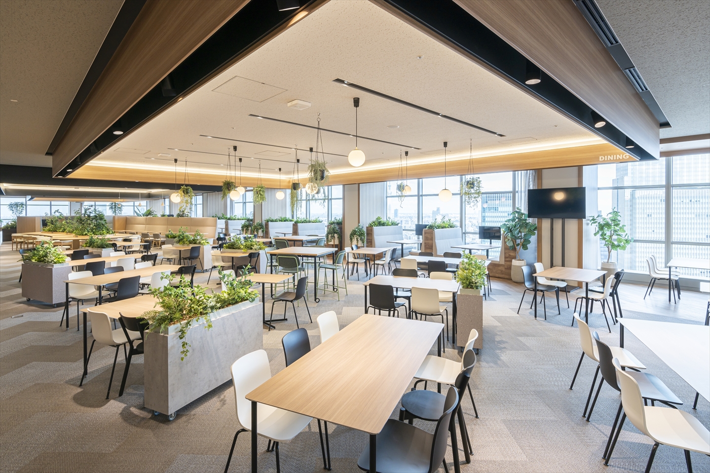 住友商事株式会社東京本社 社員食堂（CO CAFE）リニューアル | 住商インテリアインターナショナル