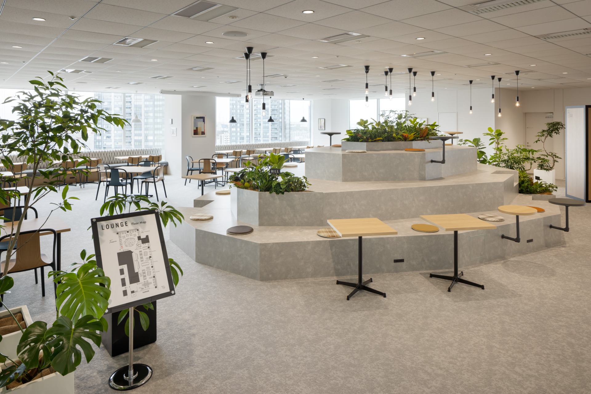 SCSK株式会社豊洲フロント14F食堂カフェテリア改修プロジェクト | 住商インテリアインターナショナル