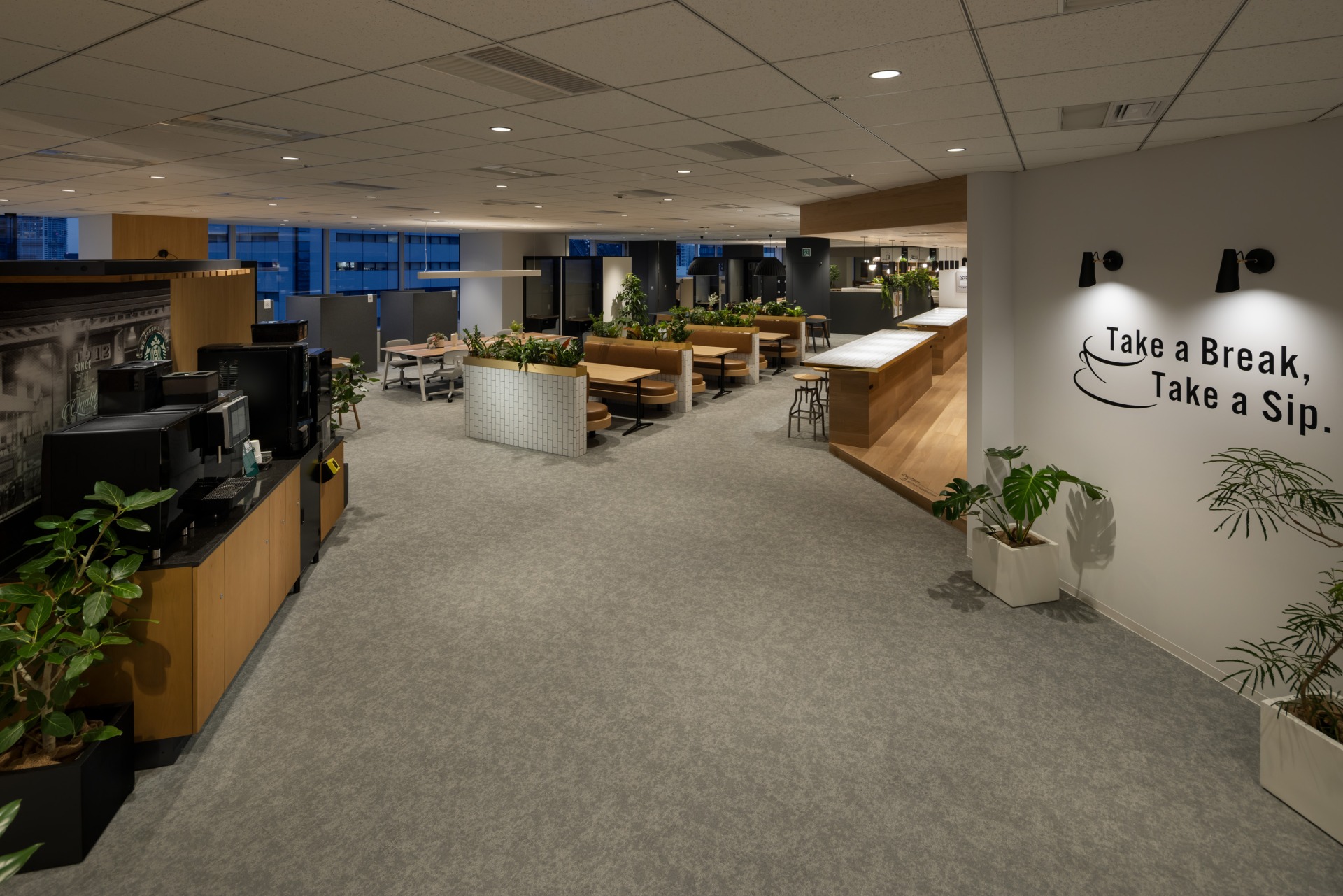 SCSK株式会社豊洲フロント14F食堂カフェテリア改修プロジェクト | 住商インテリアインターナショナル